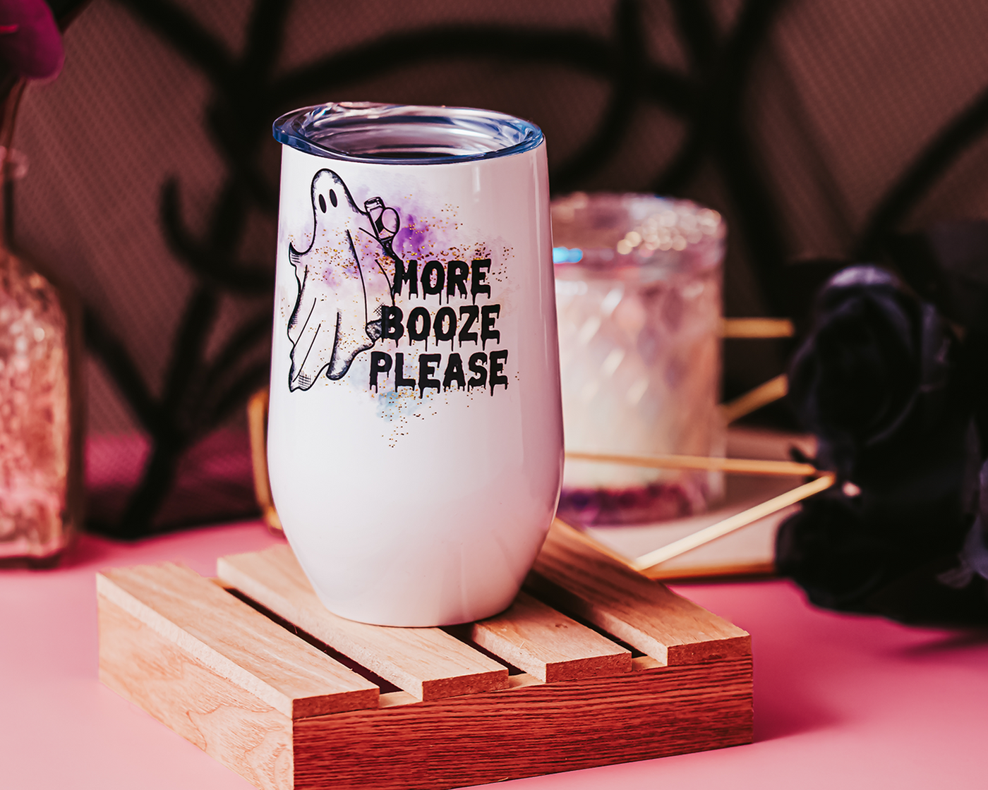 More Booze Please Wine Tumbler - Blush and Bold Collective