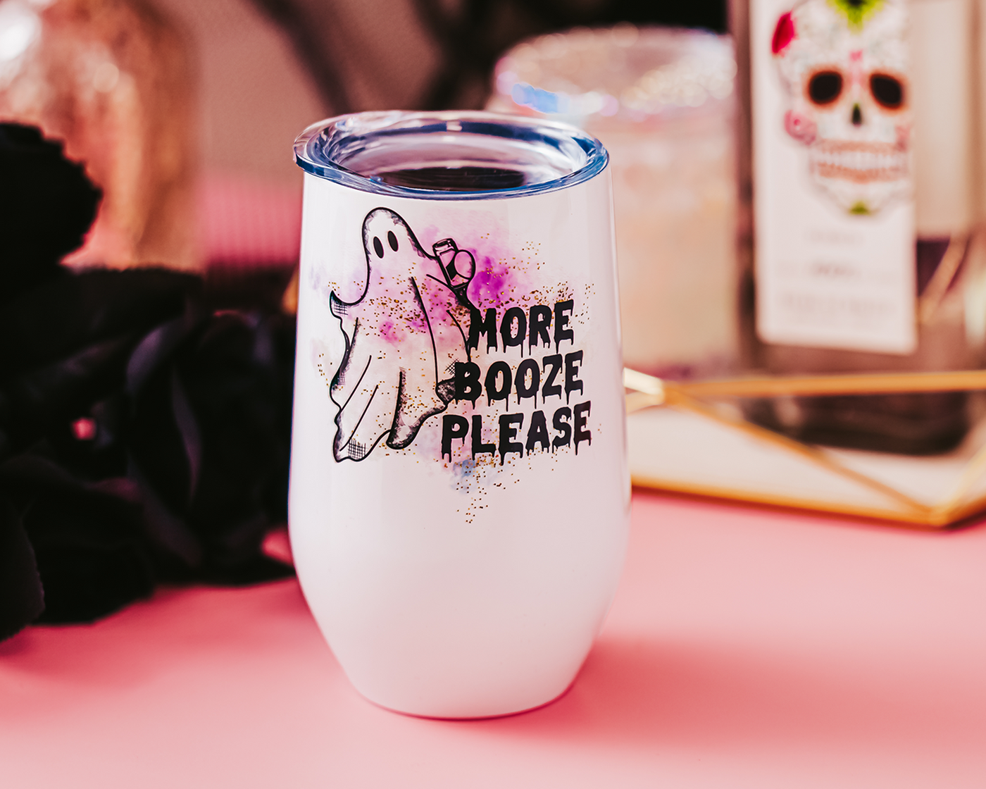 More Booze Please Wine Tumbler - Blush and Bold Collective